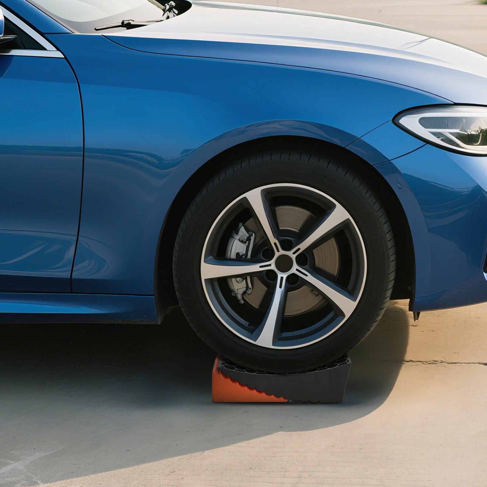 Magshion 2-Pack Red RV Leveling Ramps Chocks & Mats 1/2"-4" Height Adjustment Gearwheel Anti ...